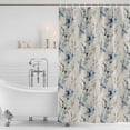 Blue Flower Shower Curtain, Summer Country Blue Lavender Watercolor ...