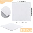 10 Sheets Non Woven Fabric DIY Craft Supplies Square White 300x300x1mm ...