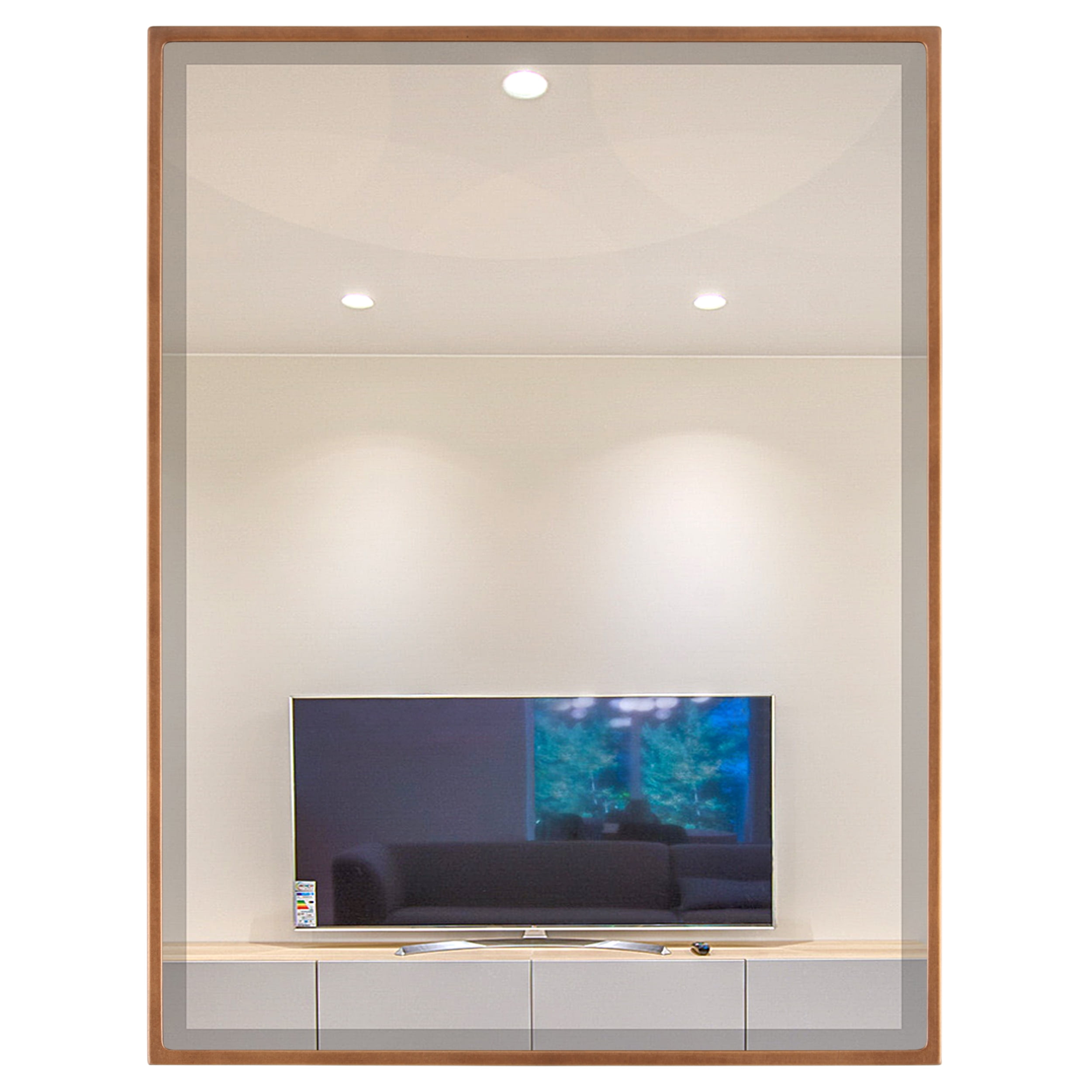 OVALCREST - Singapore Framed Floating Rectangle Mirror - Sunset Gold ...