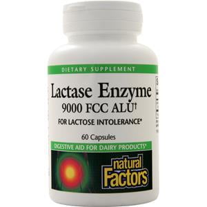 Lactase Enzyme - 60 Capsules - 9000 FCC UNITS - FOR Lactose intolerance ...