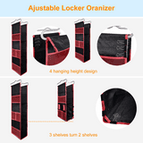 Coastal Rose School Essentials Locker Organizer Accessories Shelf Kit ...