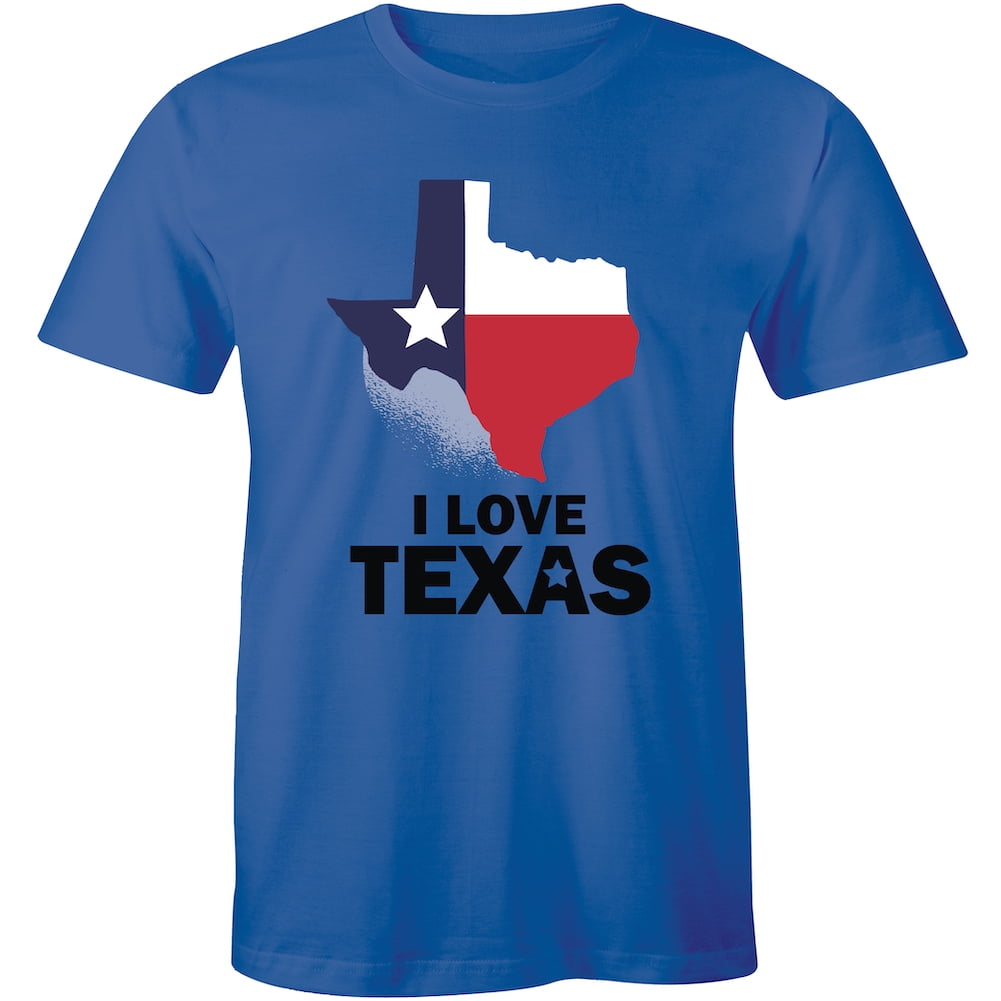 I Love Texas Map Flag Men's Cute Home State Pride Texan Lonestar State ...