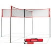 Portable & Adjustable PowerNet Volleyball Four Square Net for Game ...