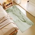 Area Rug 2x6ft Sage Green Marble Area Rugs for Kitchen Runner Rug ...