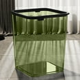 12 Litre Waste Bin, Translucent Garbage Basket, Bedroom Trash Can ...