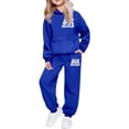 Big Girl Clothing Sets Fashion Print Hoodie Pants Comfy Daily Wear ...