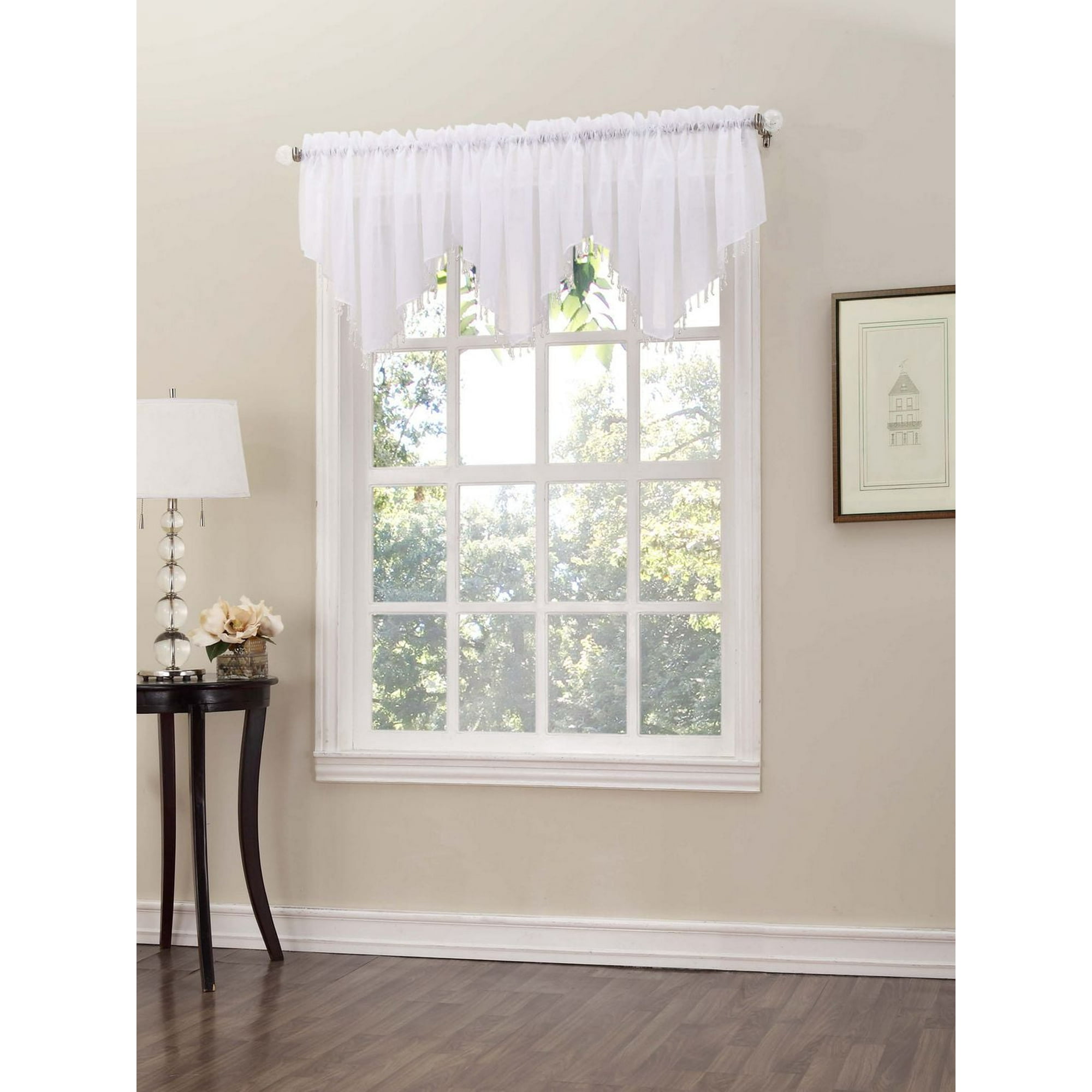 Click here for 918 Voile Beaded Valance 40 Inches prices