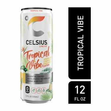 CELSIUS Healthy Blue Raspberry Lemonade, Sugar-Free Essential Energy ...