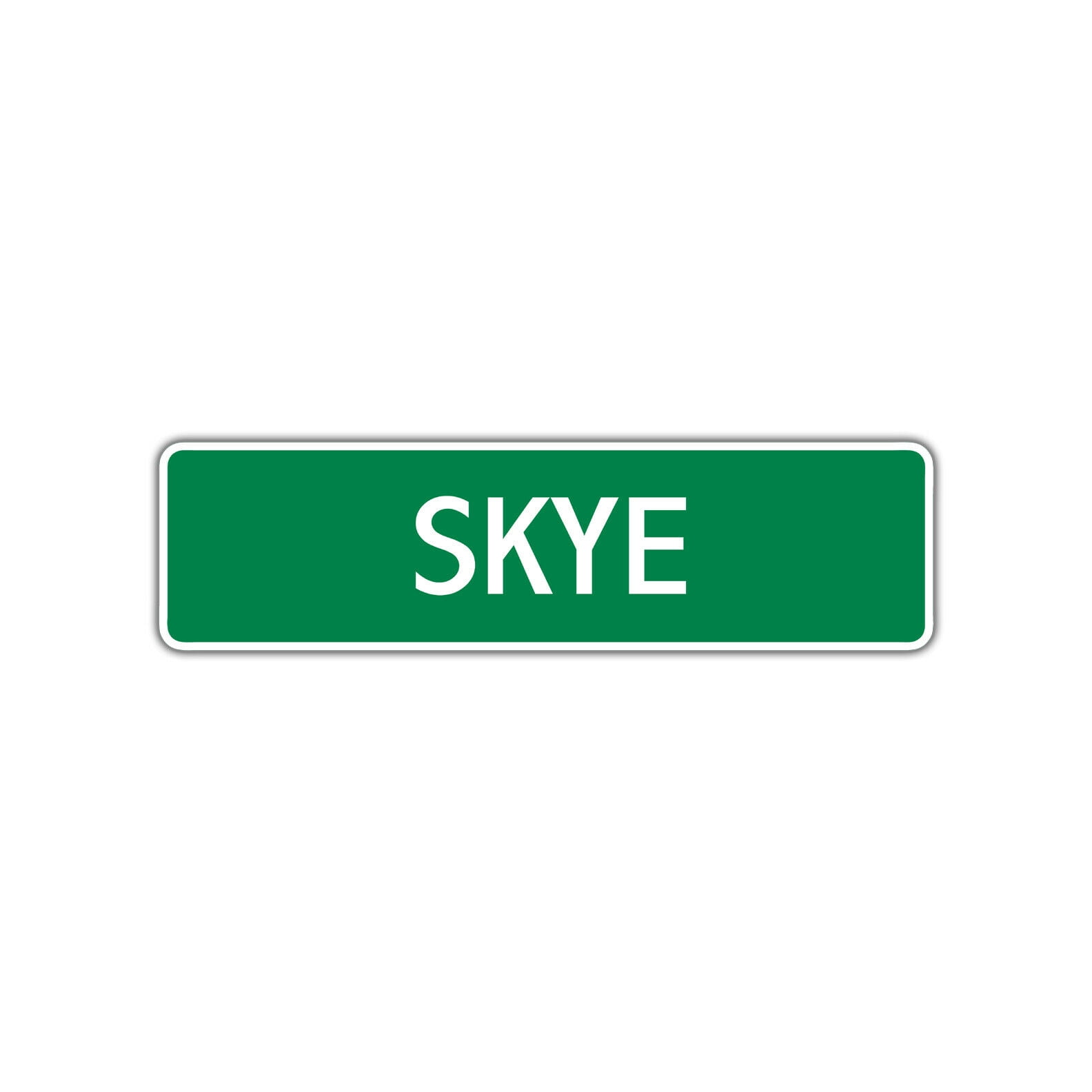Skye Girls Children Name Letter Printed Label Novelty Wall Plaque ...