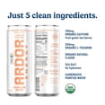 Ardor Energy Sparkling Water with Organic Caffeine & L-Theanine 200mg ...