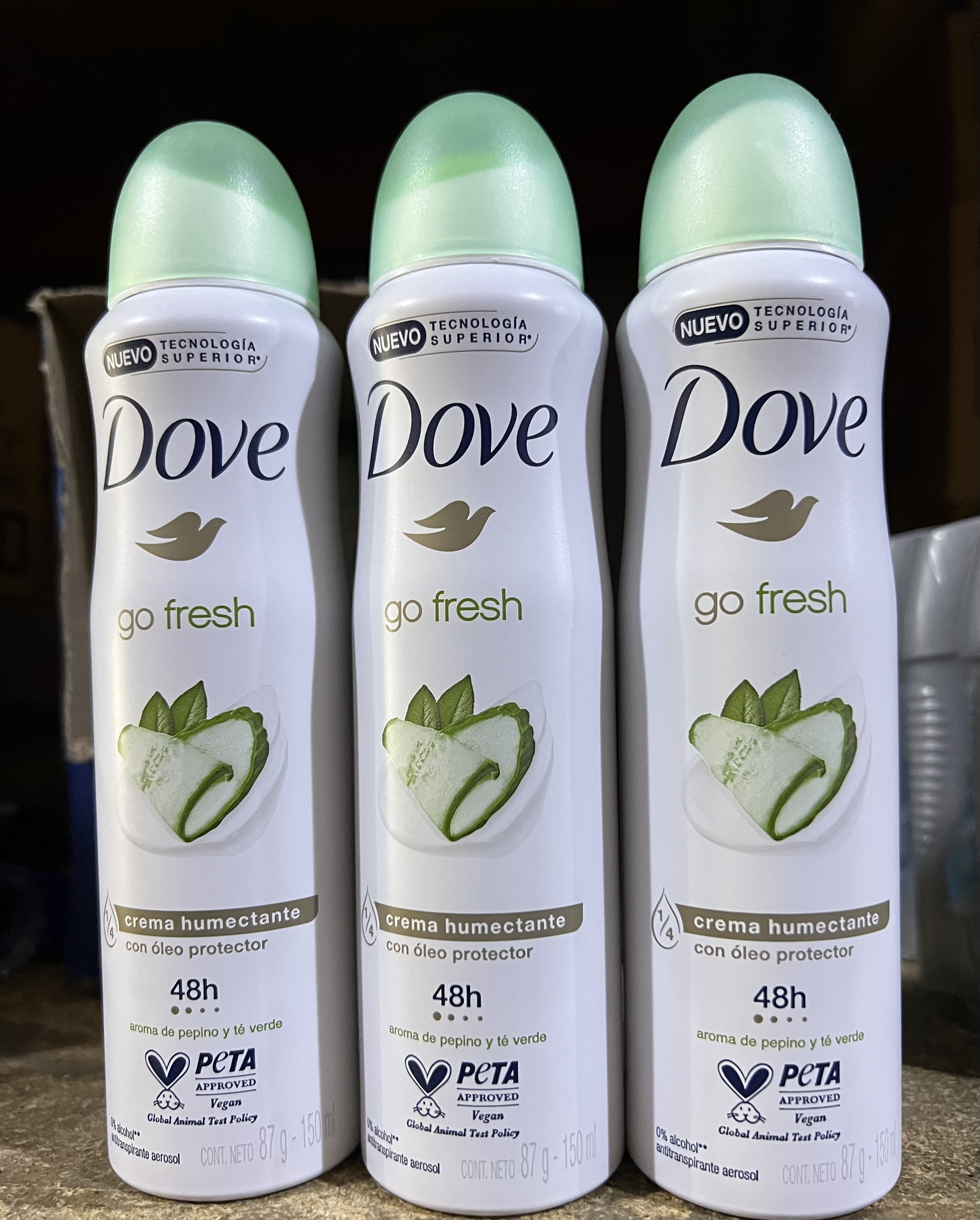 Dove Go Fresh Cucumber Green Tea Anti Perspirant Deodorant Spray 150ml ...