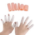 2\5pcs Soft Silicone Finger Protector Gel Tubes Little Toe Protector ...