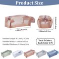 5Pcs 5 Colors Nylon Mesh Zipper Wallets Rectangle Mixed Color ...