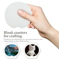 ACDANC Coaster 20 Pcs Sublimation Coasters Blanks Ceramic Car Crafts ...
