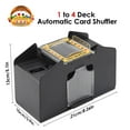 Ifcow Quiet Battery Operated 4 Decks Automatic Card Shuffler, Electric ...