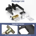 Door Lock 10 Pack Matte Black Keyless Handles Interior Heavy Duty Bed ...