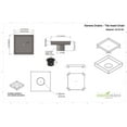 SereneDrains 304 Stainless Steel Tile in Square Oil Rubbed Bronze ...