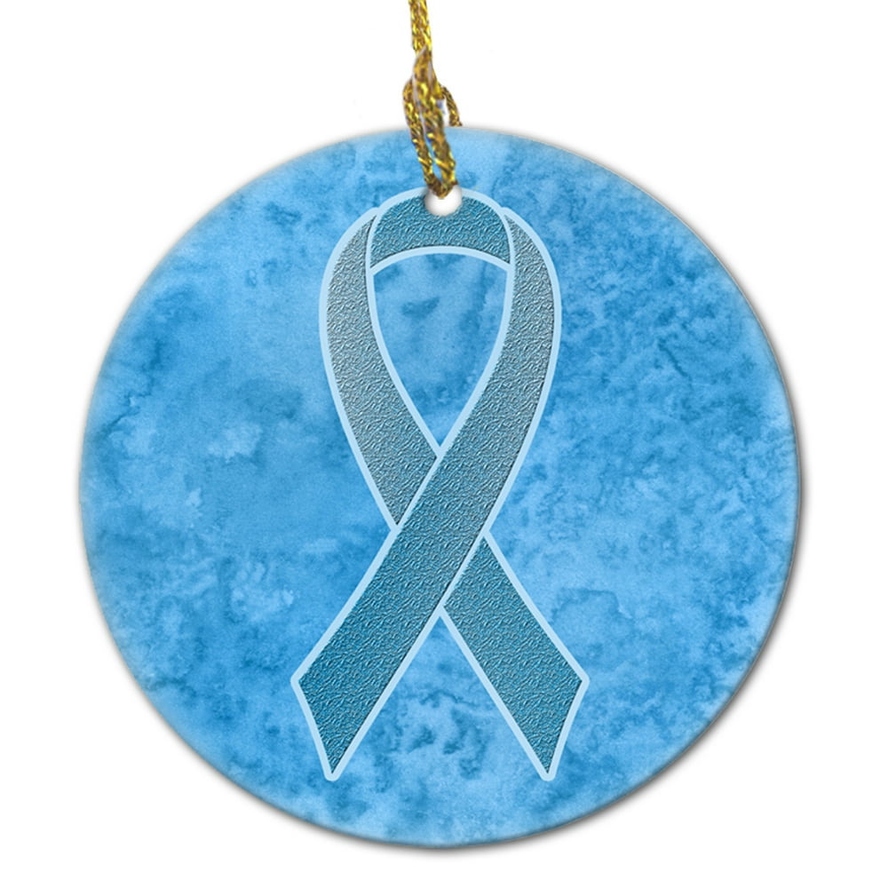 Blue Ribbon for Prostate Cancer Awareness Ceramic Ornament - Walmart ...