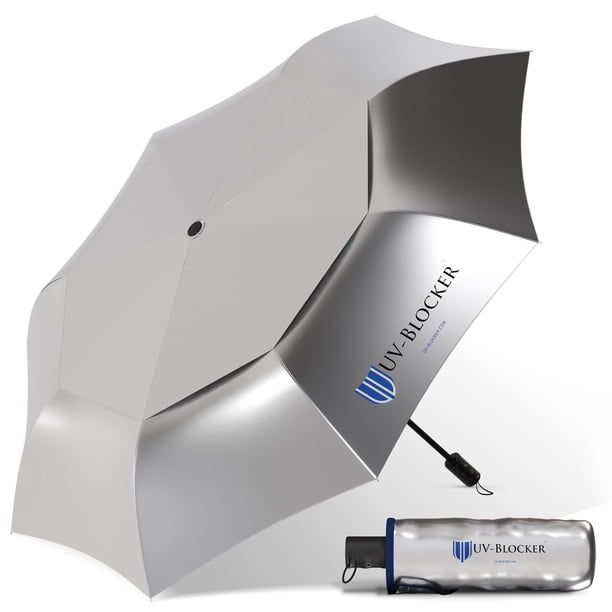 UV Blocker Sun Umbrella Compact Wind Resistant Umbrella Auto Open UPF ...