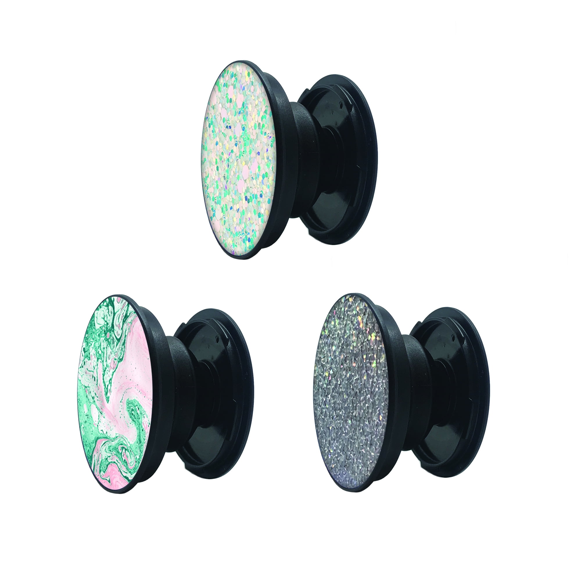 SpinPop Petite Pops Phone Grip Aqua Pink Marble - Walmart.com