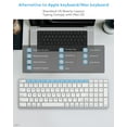 Yivandi Wireless Bluetooth Keyboard for Mac Mini OS – US Qwerty Layout ...