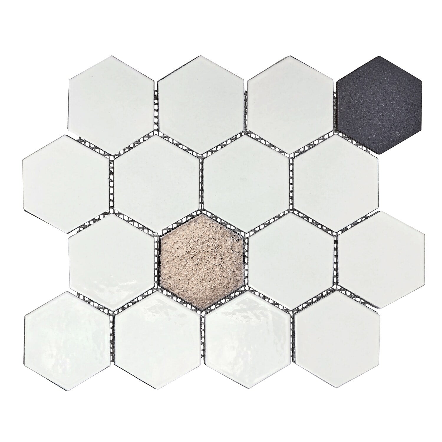 Altair Lugo Lava Stone Mosaic Floor and Wall Tile Sample - Walmart.com