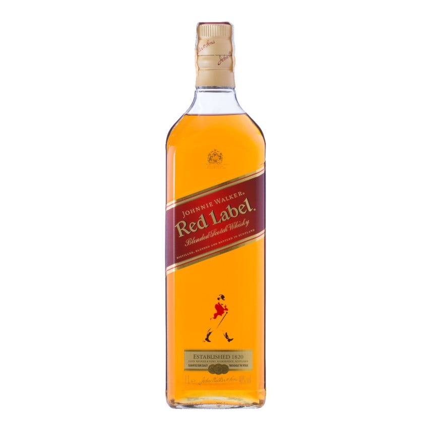 Pack de 2 Whisky Johnnie Walker Red Label Blended Scotch 1 L | Walmart ...