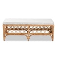 bali & pari Orchard Rattan BOHO Bench, Natural Brown - Walmart.com