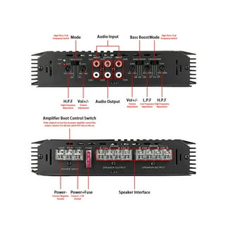 Band New Crunch PX-1025.2 1000W Power X 2 CH Class-AB Car Audio Stereo Amplifier Bundle ...
