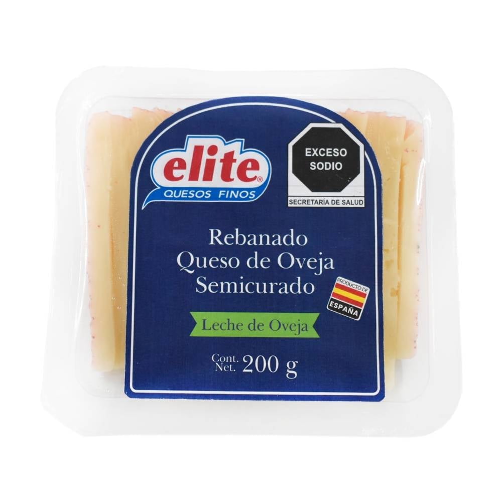 Queso de oveja Elite semicurado rebanado 200 g | Walmart en línea