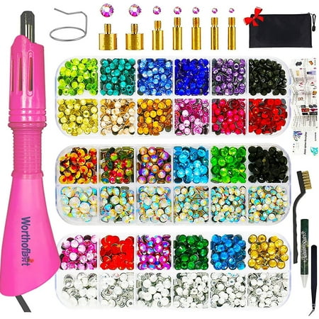 Rhinestone Setter, Applicator Toolkit, Hot Fixed Wand Bedazzler Kit ...
