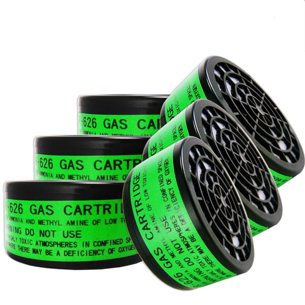 6 Pc Anti-Ammonia Replacement Cartridges For Respirator Safety ...