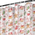Basics Bathroom Shower Curtain, Water Resistant Fabric with Grommets ...