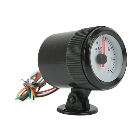 Pointer Tachometer, 52mm Tachometer 0-8000RPM Clear Display Waterproof ...