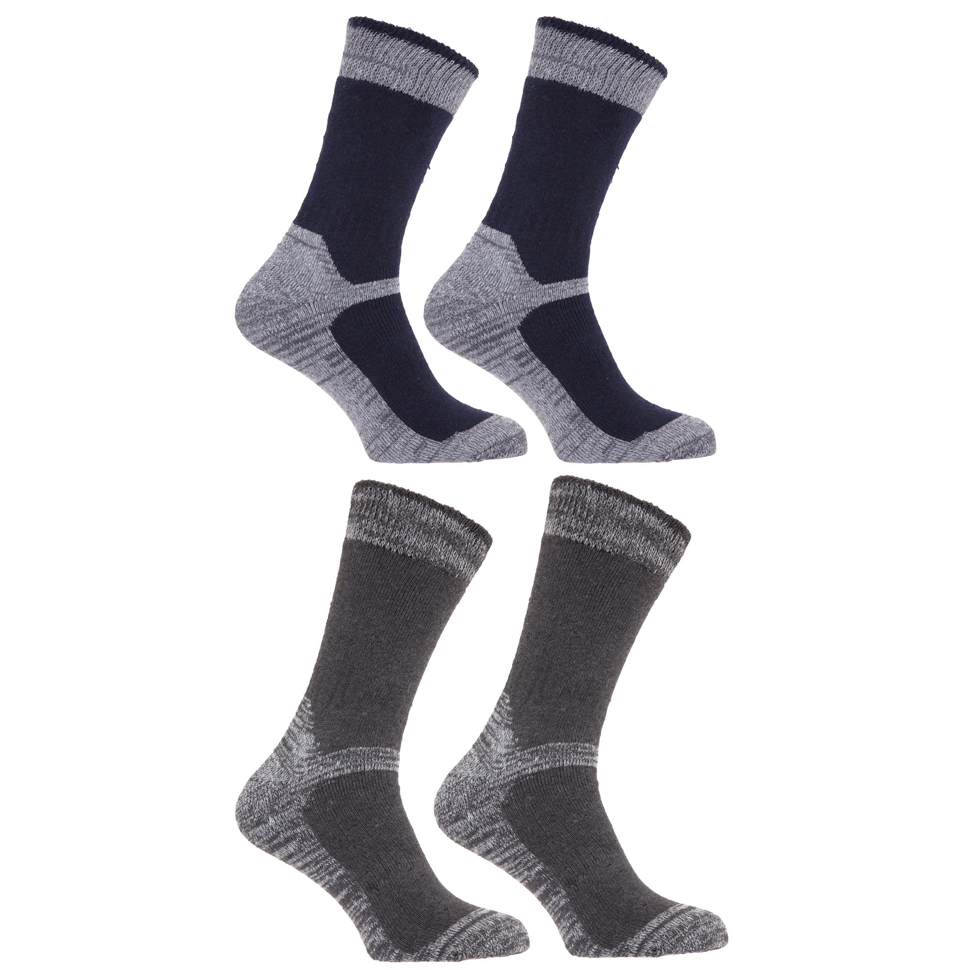 Mens Heavy Weight Reinforced Toe Work Boot Socks (Pack Of 4) - Walmart.com