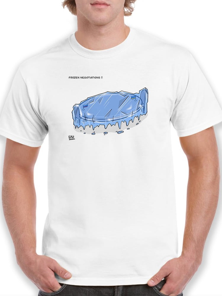 Frozen Negotiations T-Shirt Men -Morad Kotkot Designs, Male Medium ...