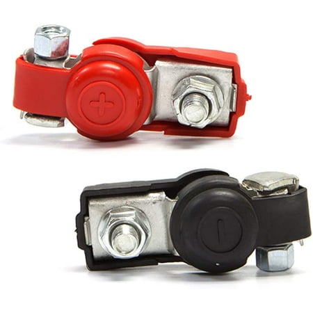 Car Battery Terminal Clamp, 1 Pair Pure Copper Positive & Negative ...