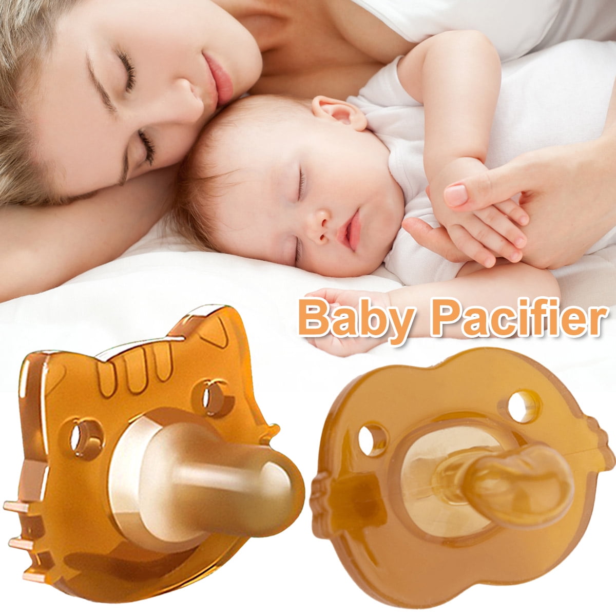 Buy Muross Natural Rubber Pacifier,Eco-Friendly, BPA-Free Round Infant ...