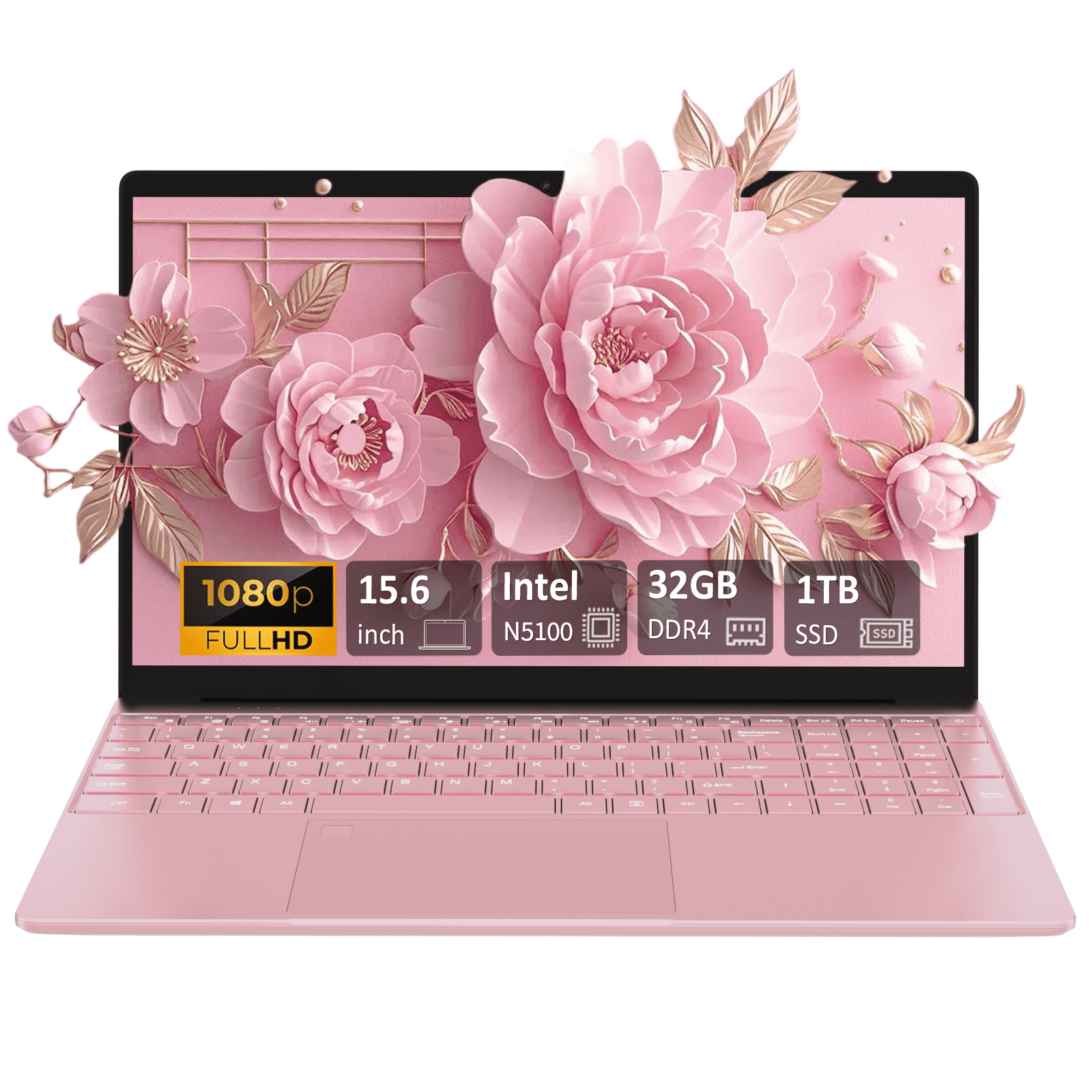 Auusda Laptop, Windows 11 Pro 15.6" Intel Celeron Processor N5100 Home ...