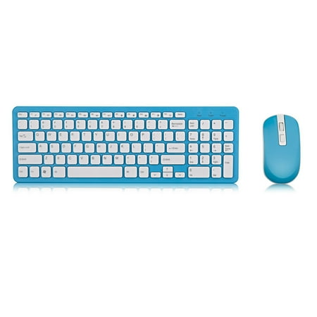 Farfi GKM520 Wireless Keyboard Quick Response Mute Ergonomic 2.4GHz ...