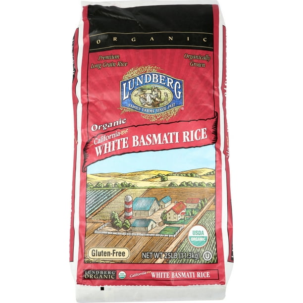 Lundberg® Organic California White Basmati Rice 25 lb. Bag - Walmart ...