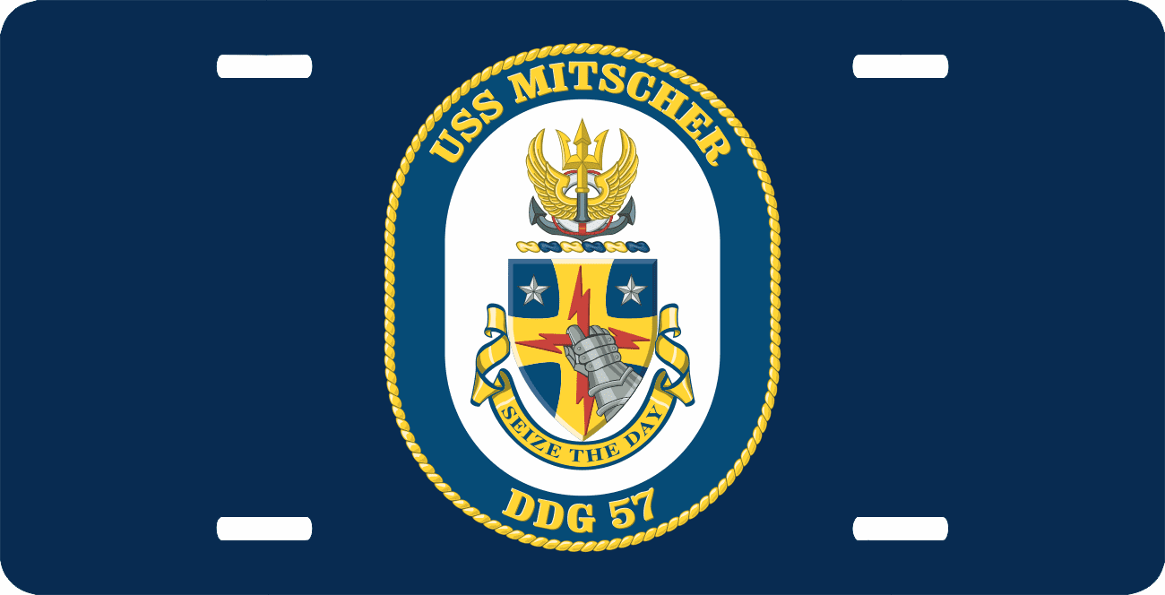 Navy USS Mitscher DDG-57 License Plate - Walmart.com