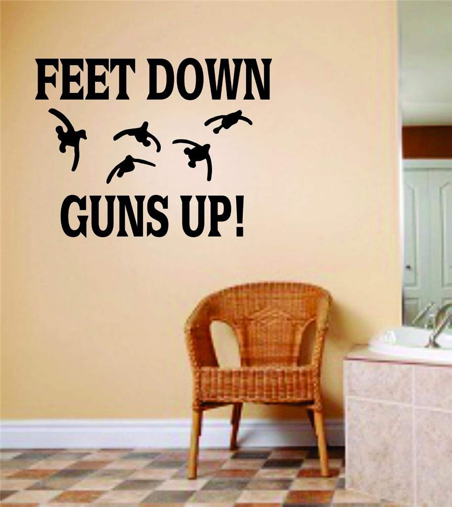 Feet Down Guns Up Animal Hunting Hunter Man Gun picture Art Boys Kids ...
