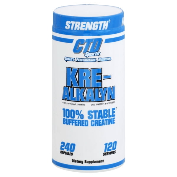 CTD Labs CTD Kre-Alkalyn Pharmaceutical Grade Buffered Creatine, 240 ea ...