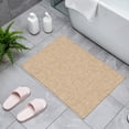 Beige Khaki Solid Door Mat 20x31.5 Inch Minimalist Cloth Oatmeal Linen ...