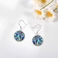 ASTRKIP Giraffe Tree of Life Earrings Sterling Silver Giraffe Abalone ...