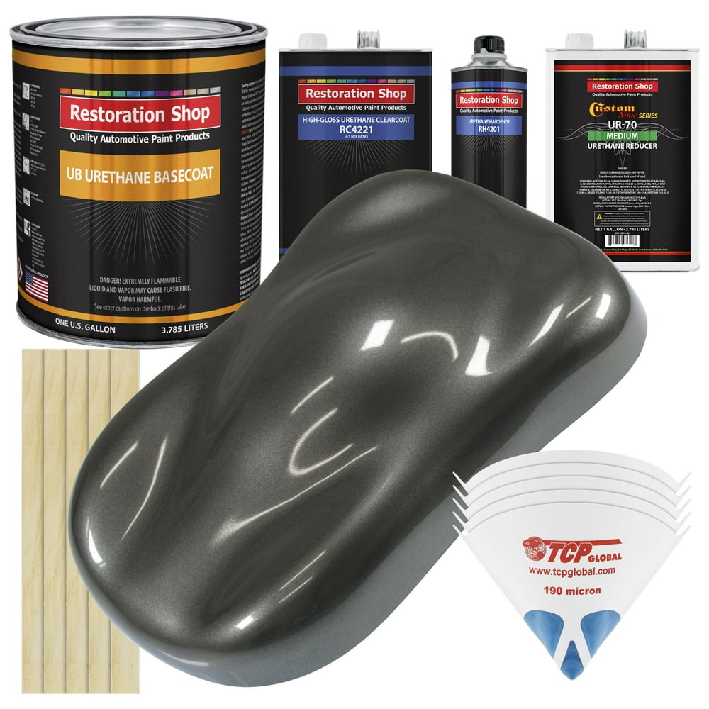 Anthracite Gray Pearl Gallon URETHANE BASECOAT CLEARCOAT Car Auto Paint ...