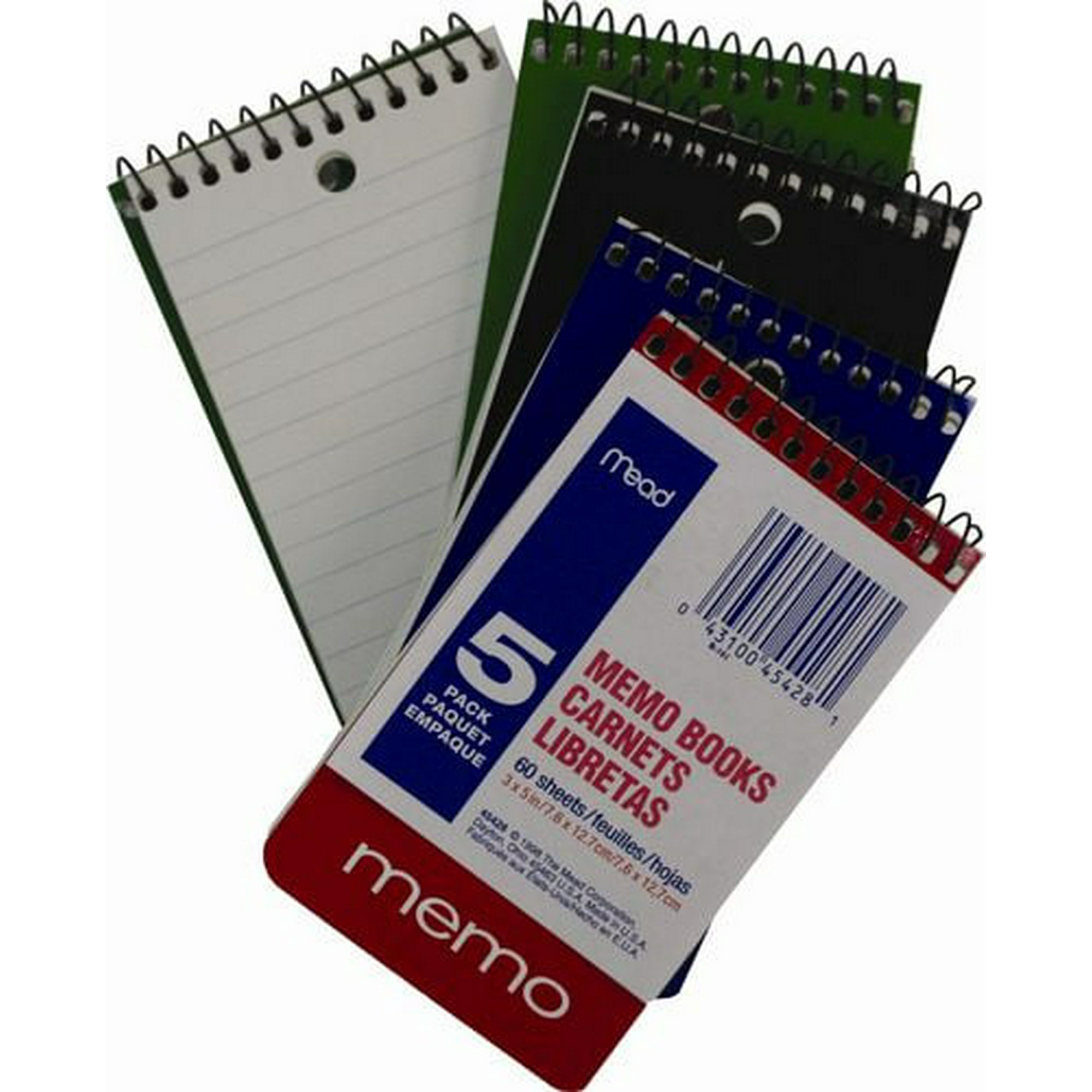 Click here for Mead Memo Books  5 X 3  120 Page  5/Pack prices