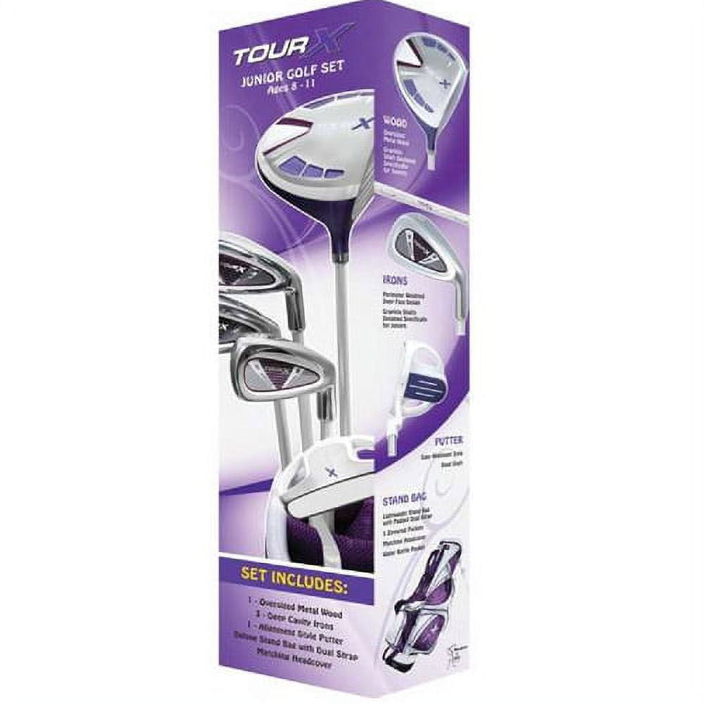 Merchants of Golf Tour X Purple Size 2 Ages 8-11 5pc Jr Set with Stand ...