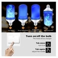 Blue Flame Decor LED Flame Effect Light Bulbs - Upgraded 4 Modes Fire ...